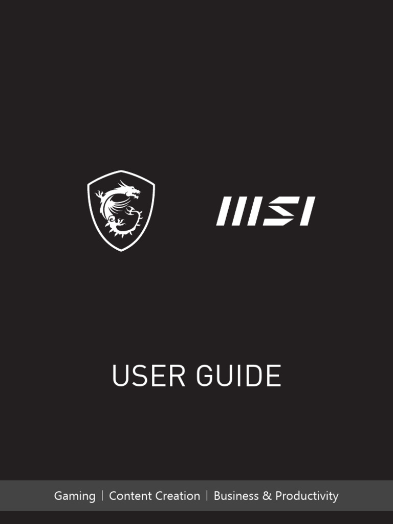 Manual Msi Pulse GL66 | PDF | USB | Unidad de estado sólido