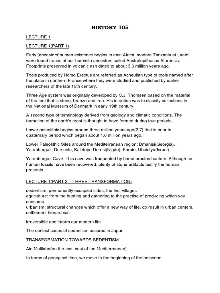 HIST - 105.17 (Lectures) - Kaan ÖZTOPRAK | PDF