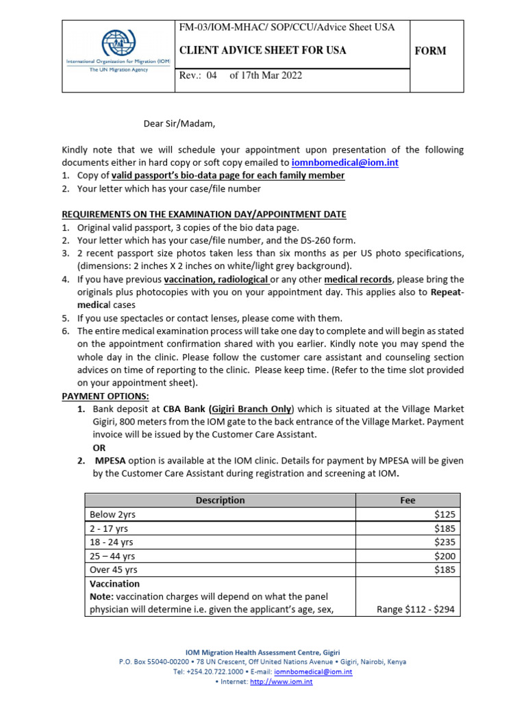 041 Form Usa Clients Advice Sheet 2022 | PDF