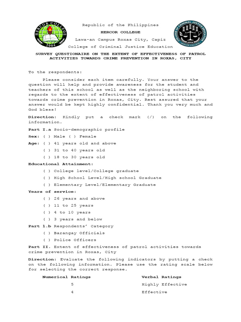 Questionnaire | PDF | Social Science