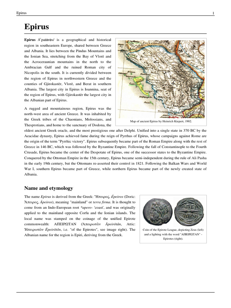 Epirus | PDF