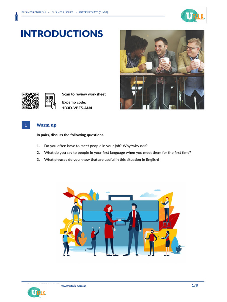 Introductions British English Student | PDF