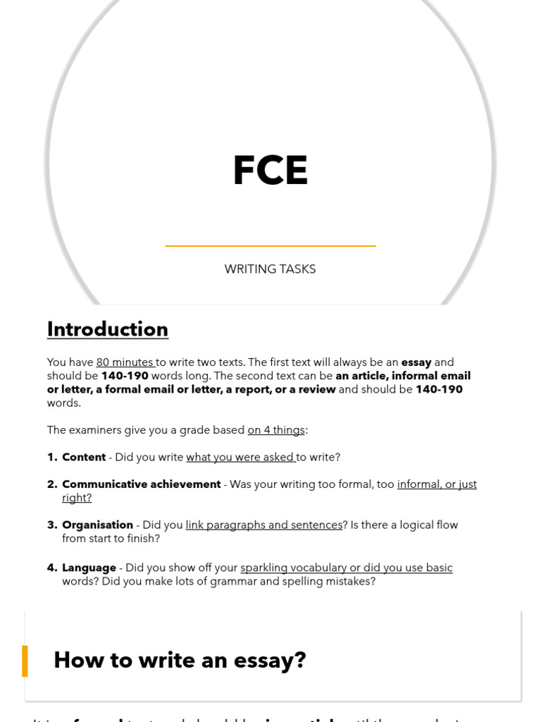 Fce Writings Class PDF Version | PDF