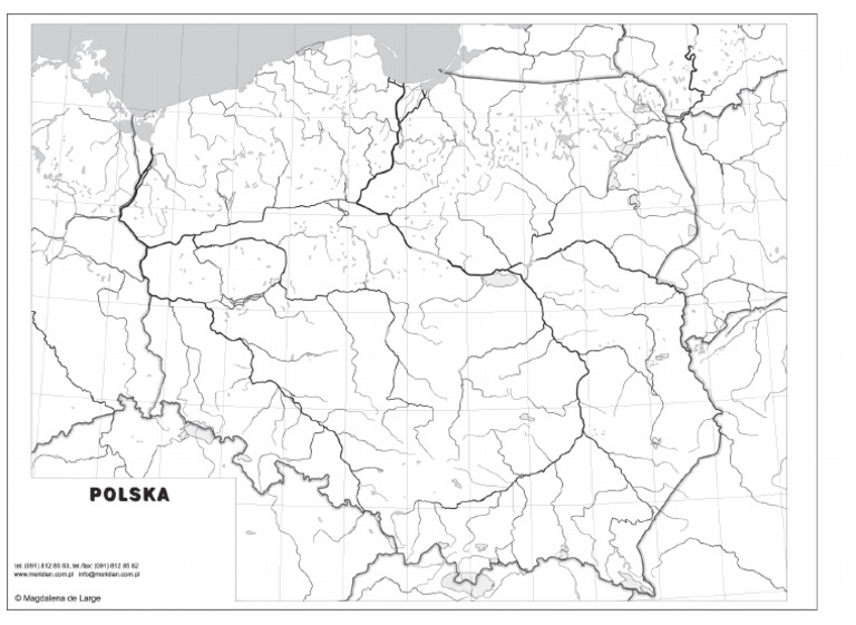 Mapa Konturowa Polski | PDF