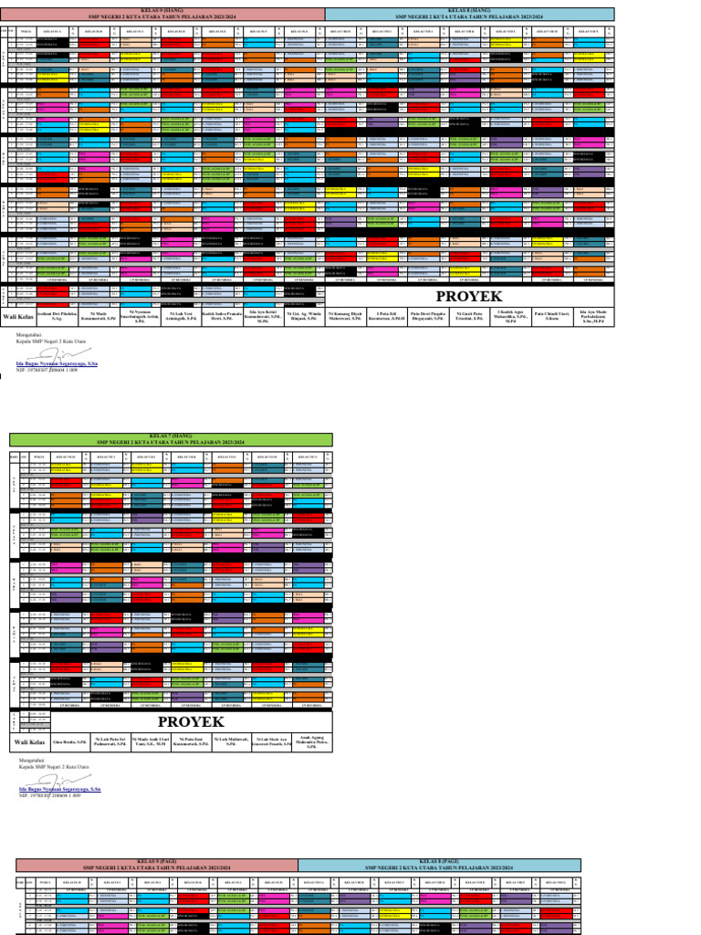 Rancangan PTG 2023 - 2024 - Revisi 2 Oktober - SEKOLAH | PDF