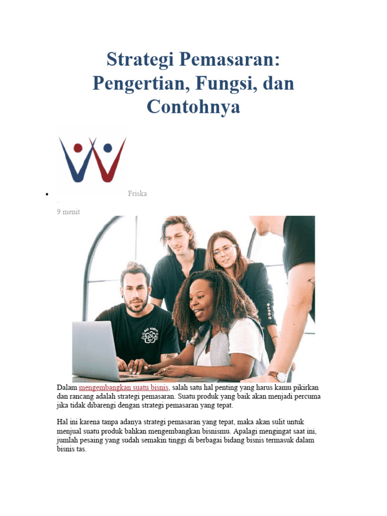 Strategi Pemasaran Pdf