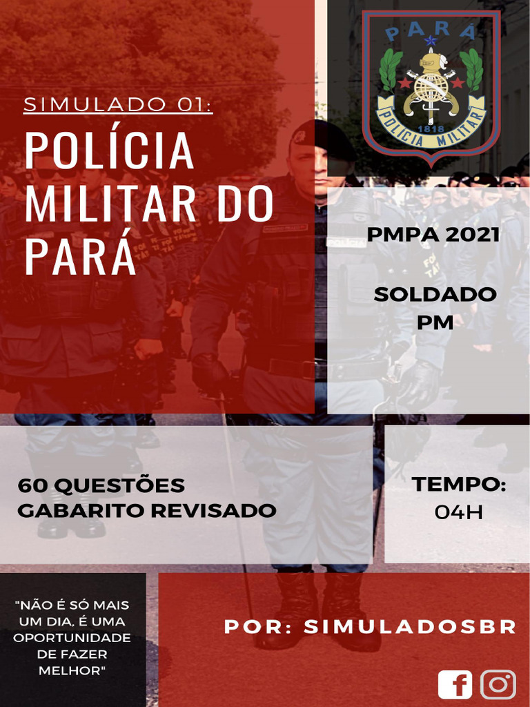 Simulado 01 PMPA Soldado | PDF