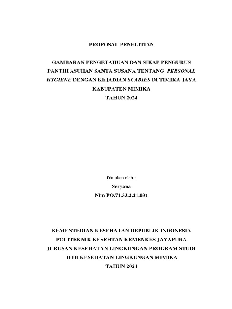 PROPOSAL YANA 2 - Compressed | PDF | Ilmu Sosial | Pengembangan Diri