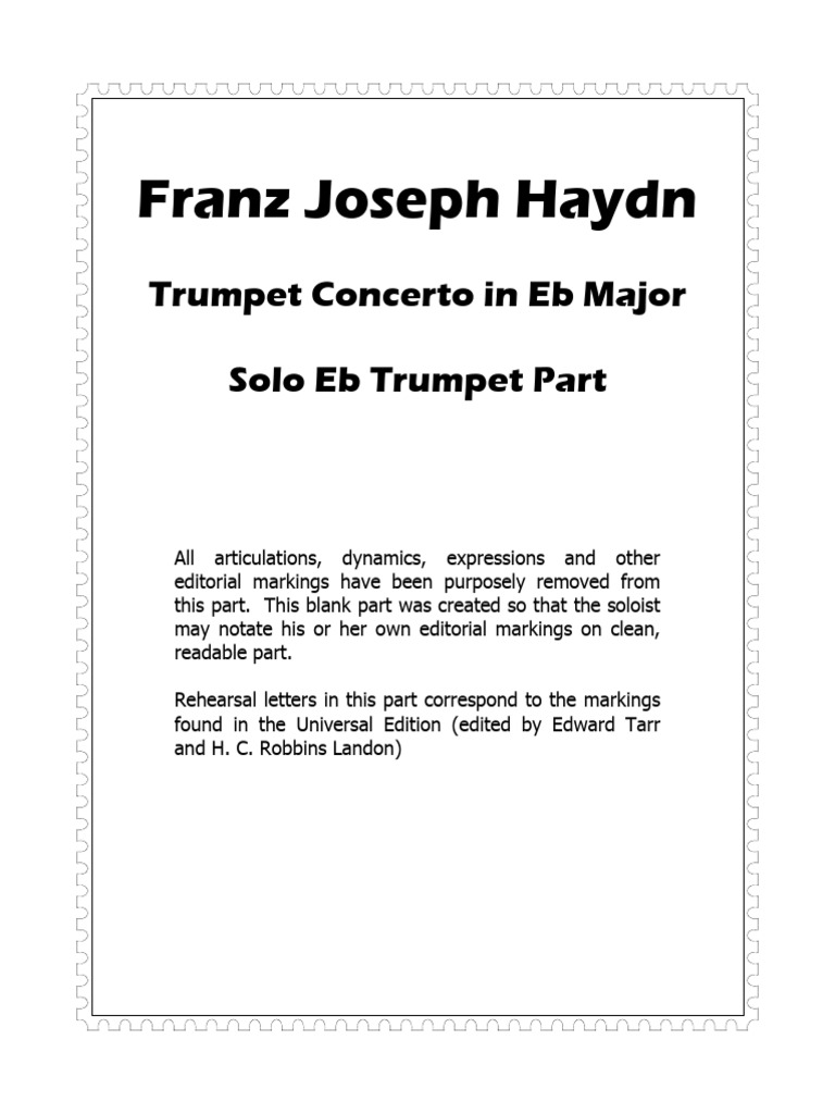 Hayden Concerto Trompette | PDF