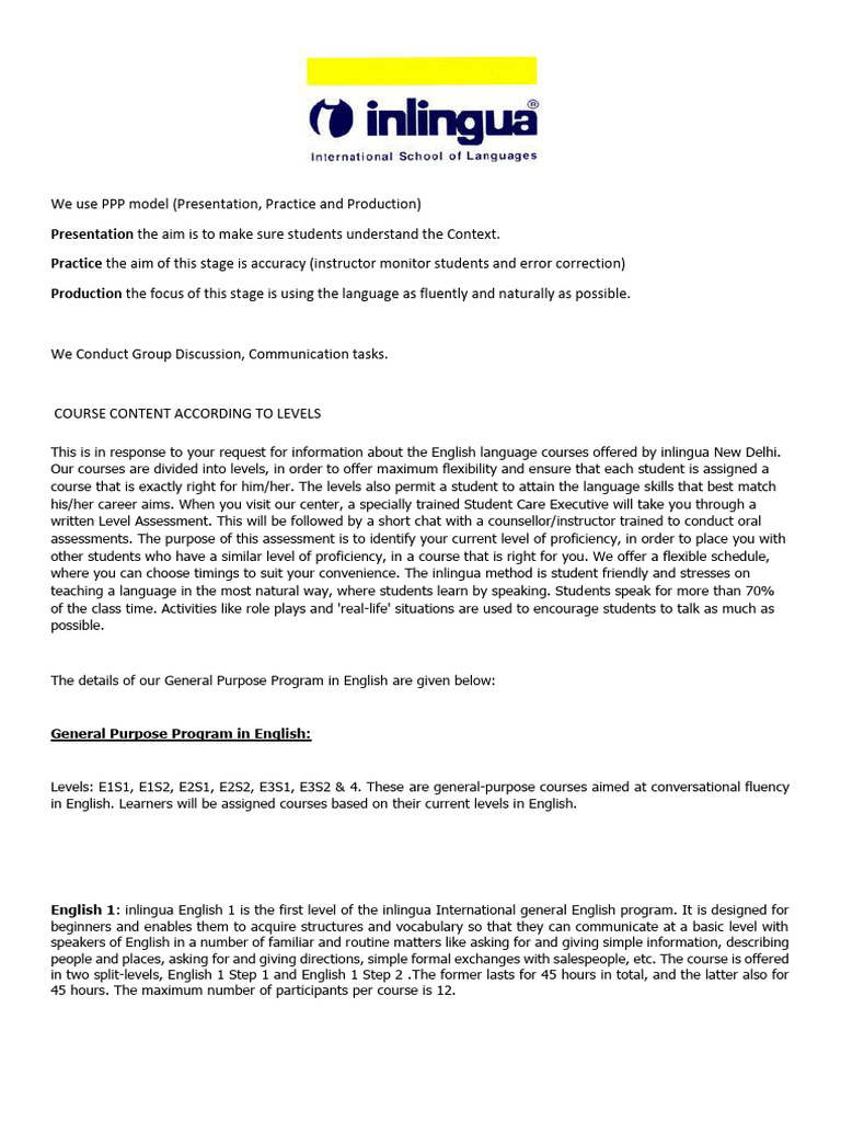 General English Programme Content.. | PDF