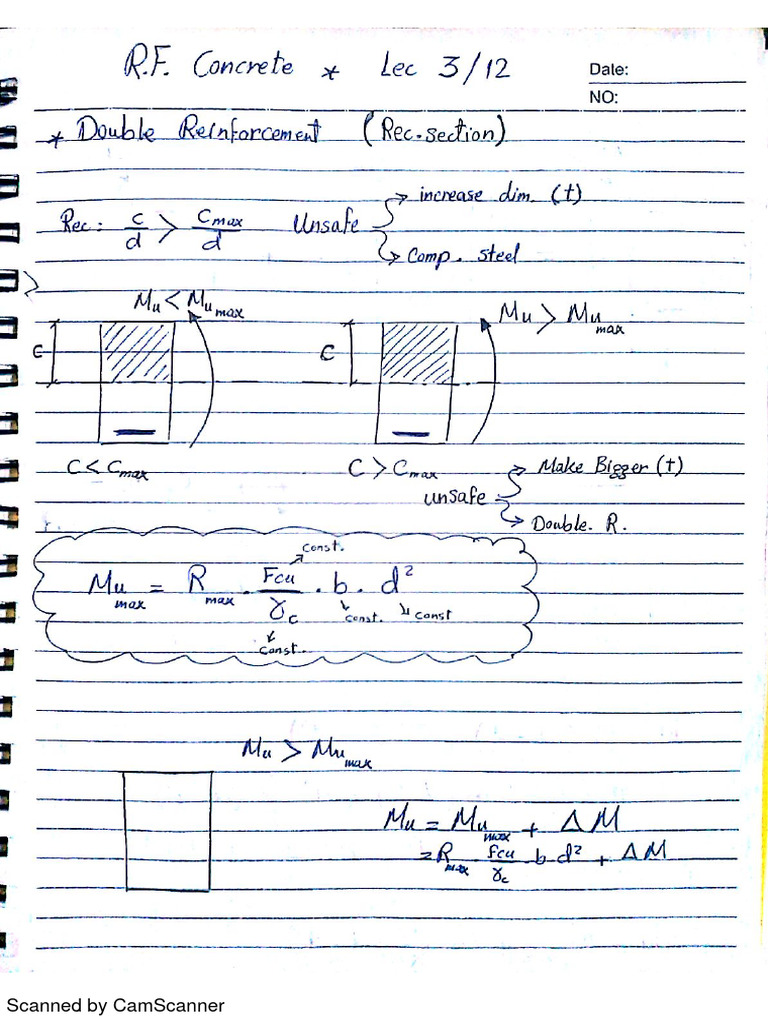 Concrete - Double Reinforcement (3 December) | PDF