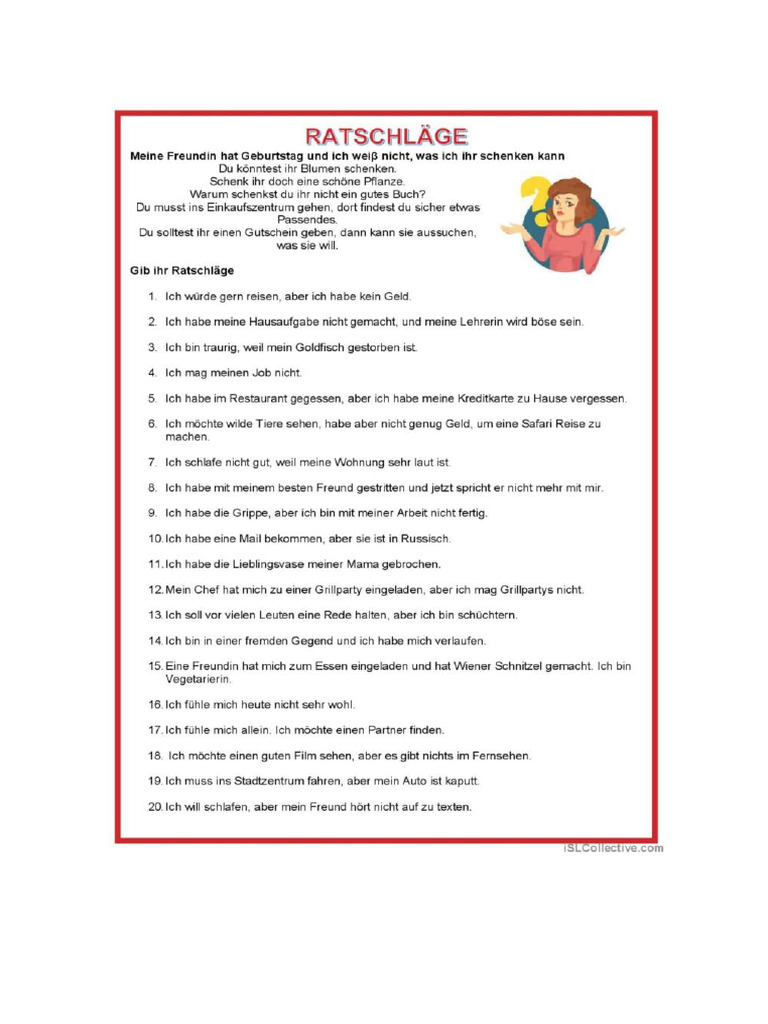 Ratschläge Sollten | PDF