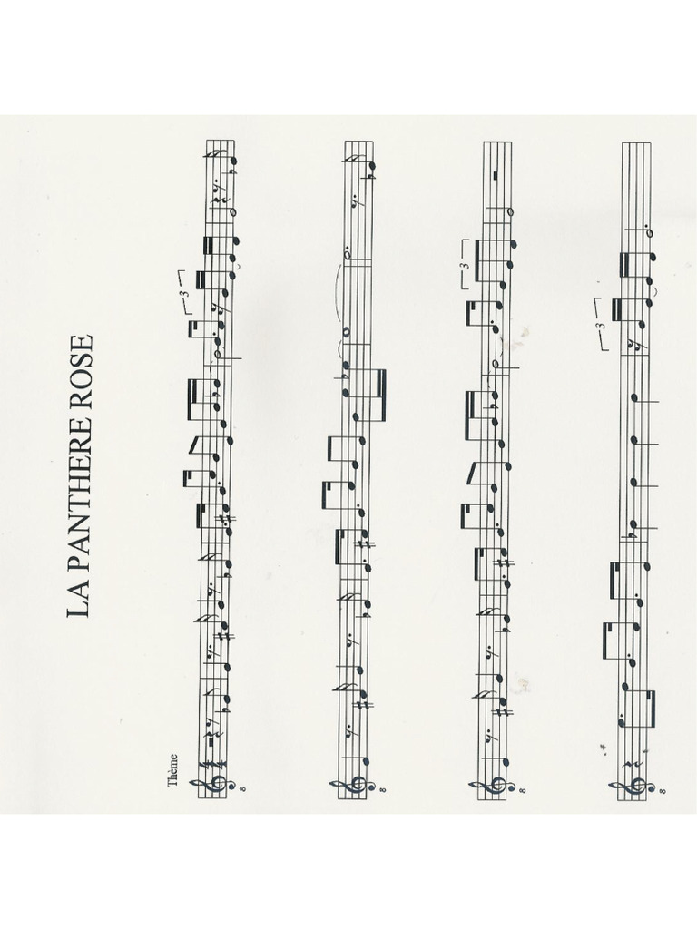 La Panthere Rose - Partition | PDF