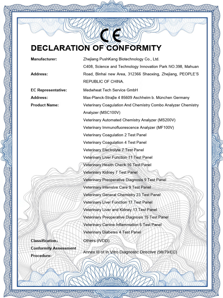 CE-DOC-Veterinary Mnchip | PDF