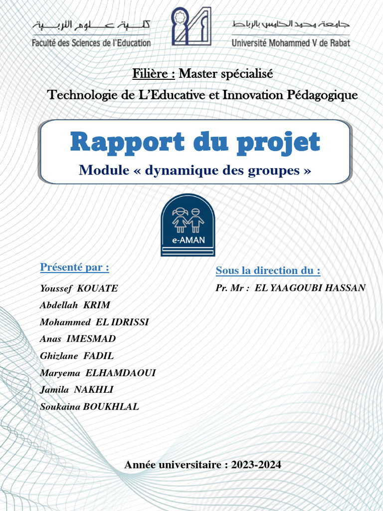 Rapport Du Projet Finale | PDF