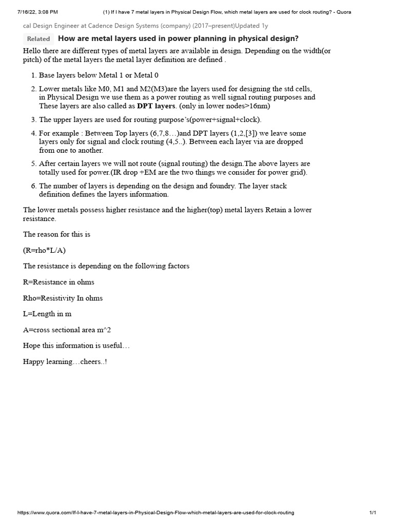 Clock Routing in Physical Design | PDF