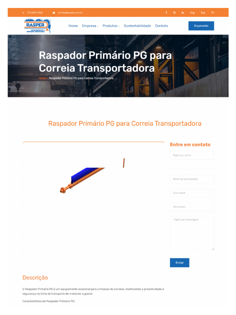 Screencapture Rasper BR Raspador Primario PG para Correia Transportadora 2024 01-03-16!32!35 | PDF