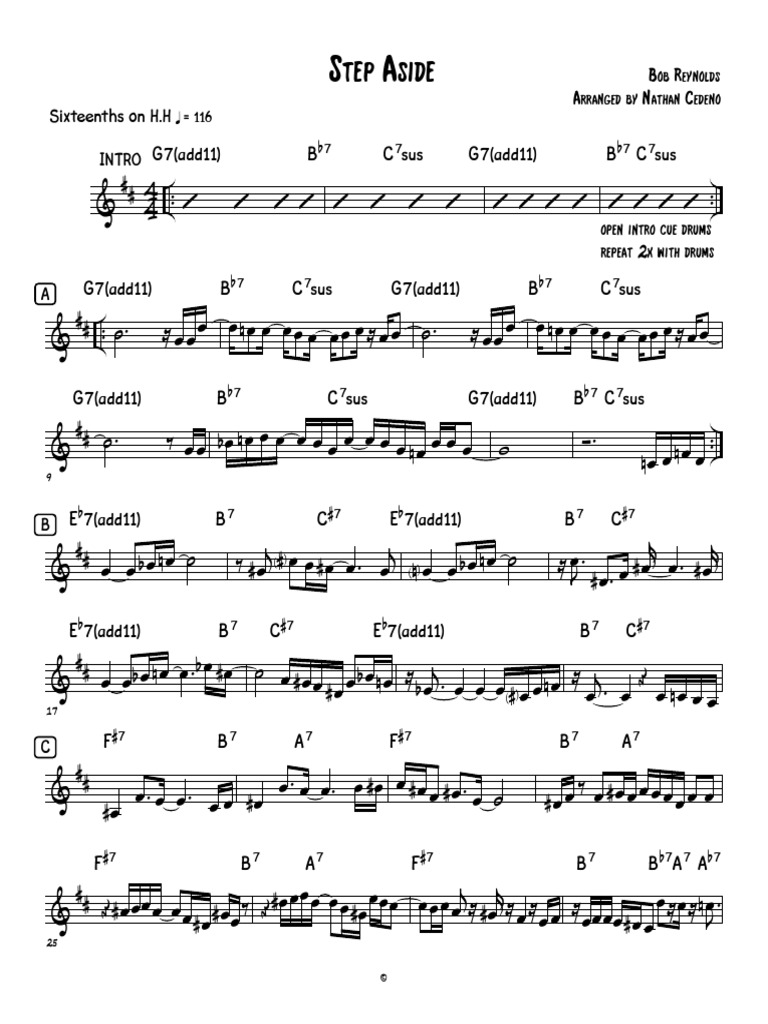 Step Aside - Tenor Sax | PDF