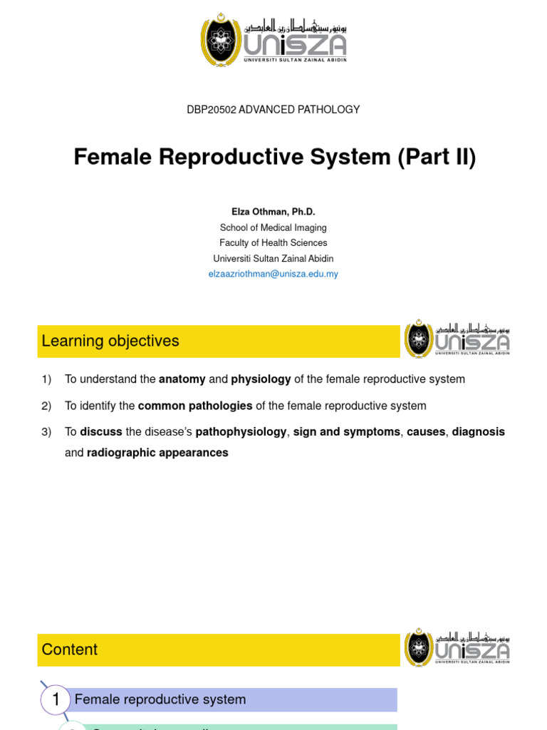 Female Reproductive System (Part II) | PDF Female Reproductive System (Part II) | PDF