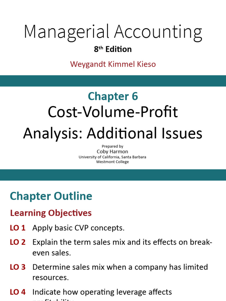 ch06 - CVP Analysis Additional Issues | PDF