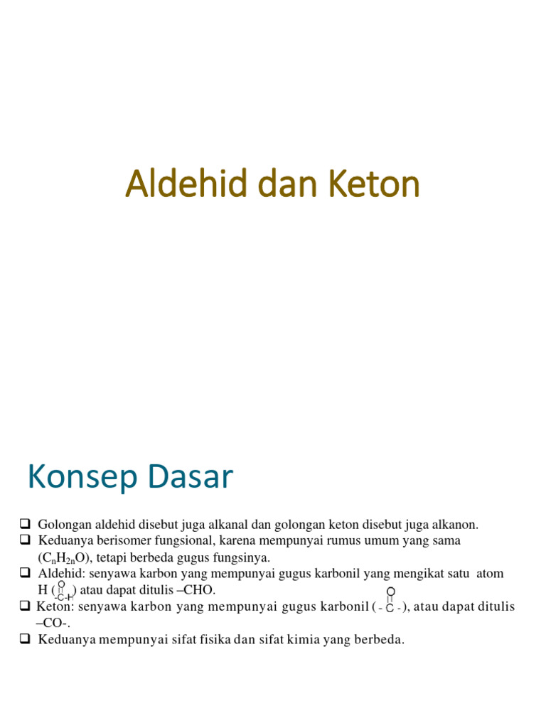 Aldehid Dan Keton | PDF