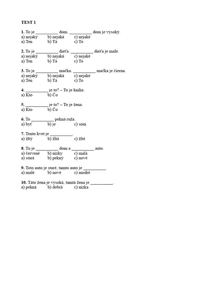 Test 1 | PDF