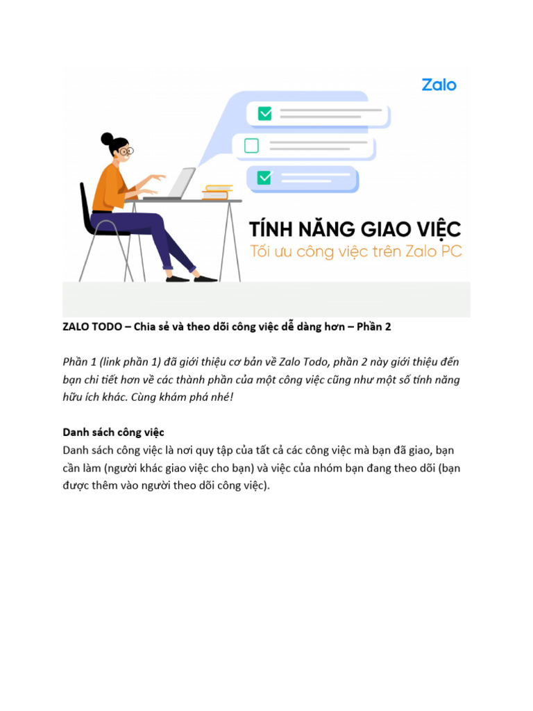 Zalo Todo p2 | PDF