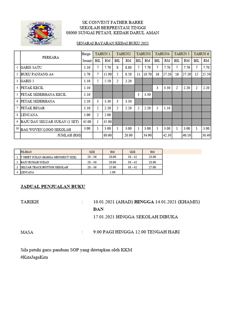 List Buku SKCFB 2021 | PDF
