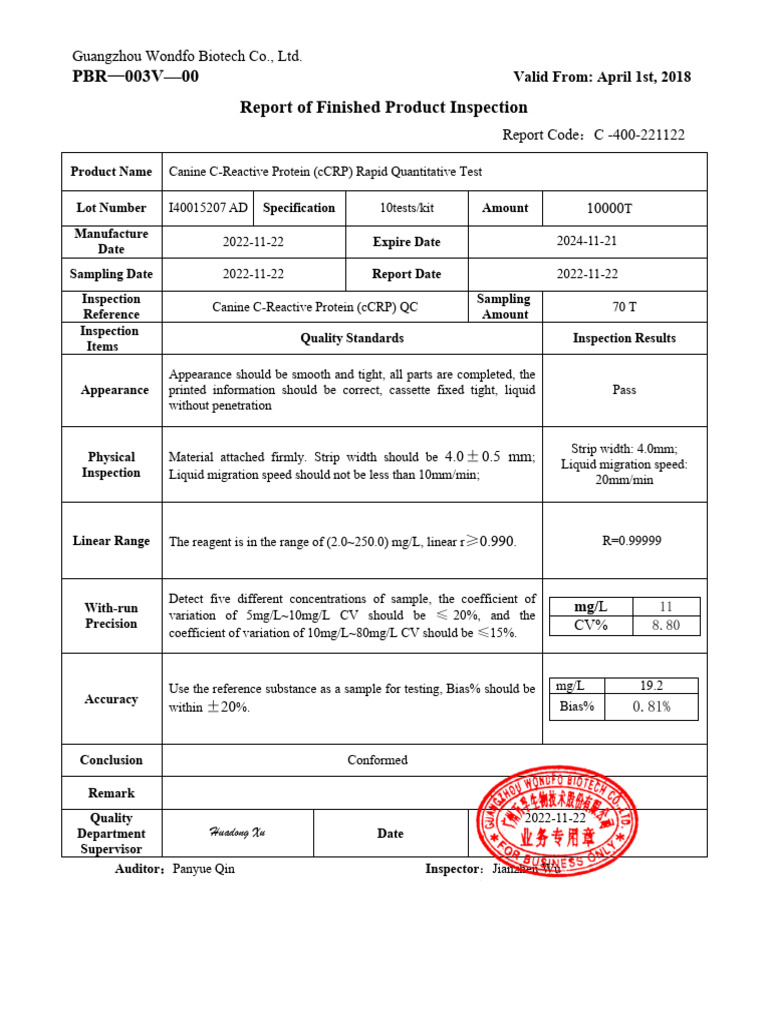 CCRP COA | PDF