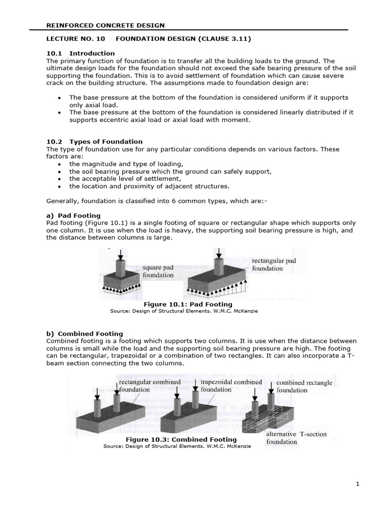 RC Lecture 10-Foundations | PDF RC Lecture 10-Foundations | PDF