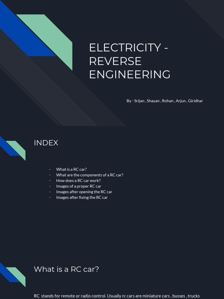 Electricity - Reverse Engineering | PDF