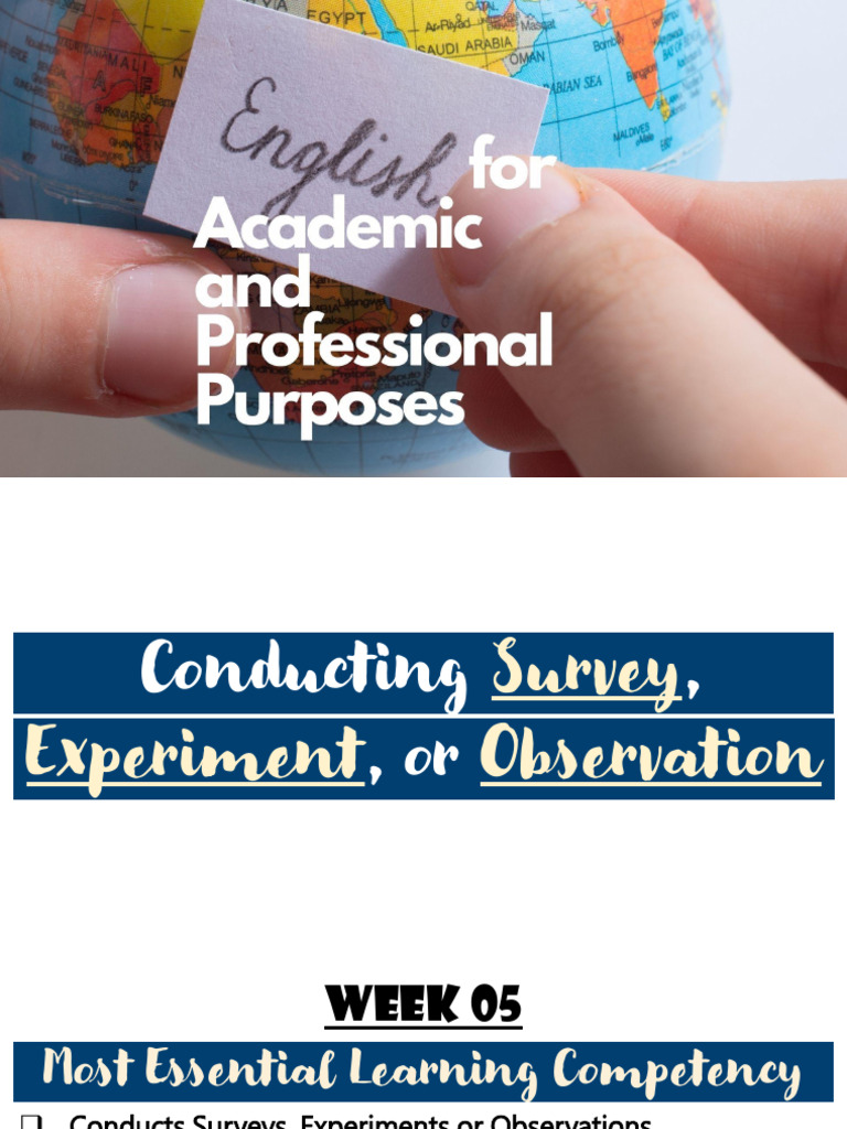 Conducting Effective Surveys | PDF | Science & Mathematics