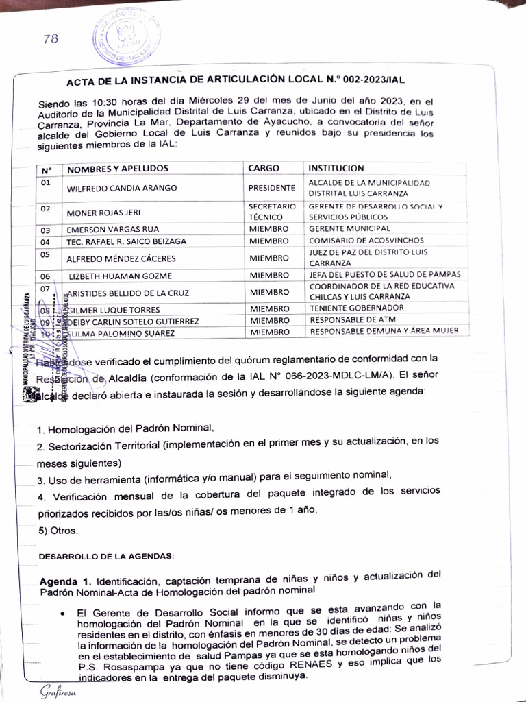 Acta Ial Junio-Agosto | PDF