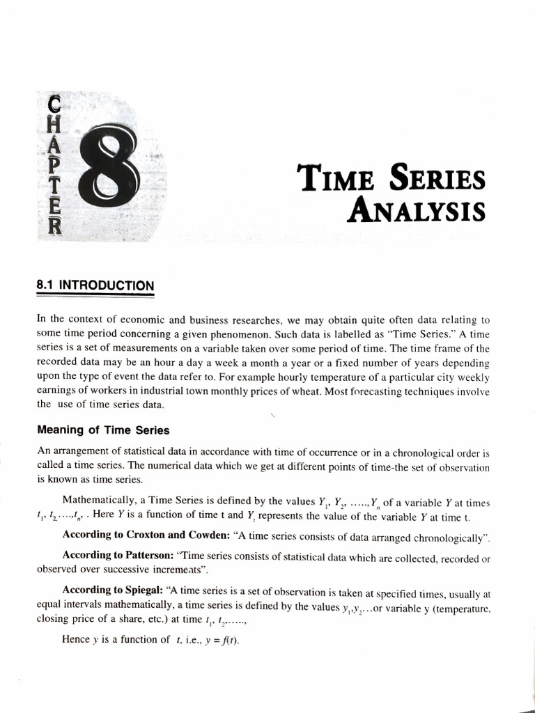 Time Series Analysis | PDF