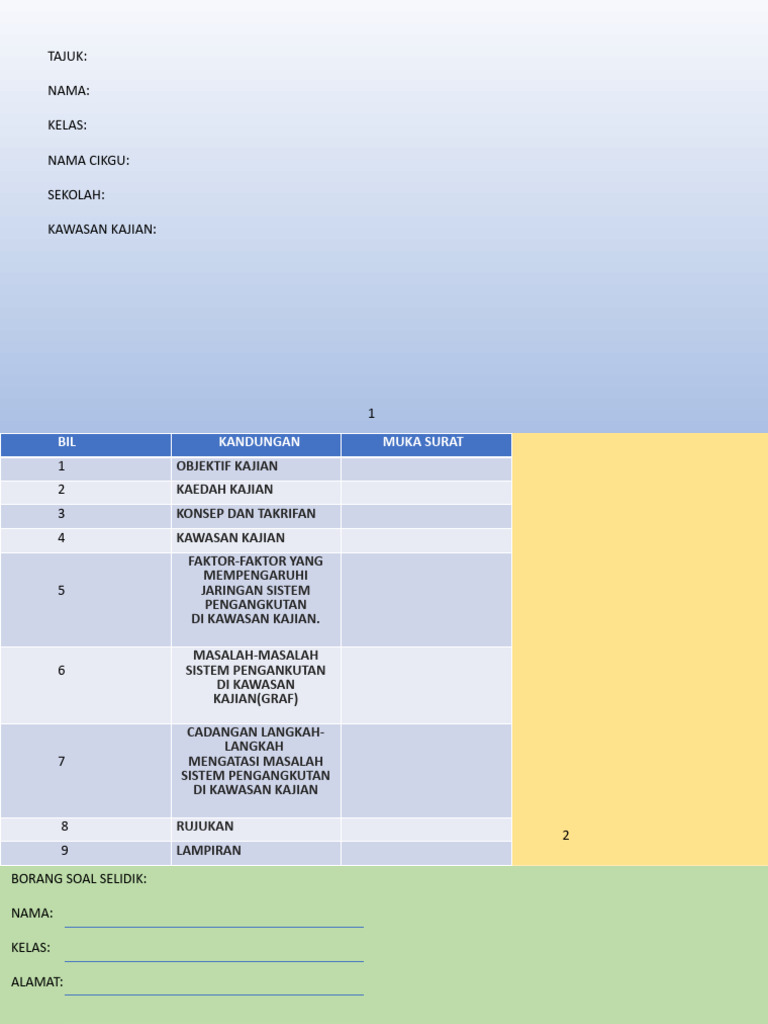 Geo Folio Form 2 | PDF