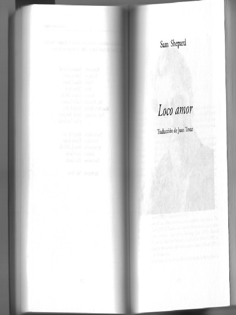 Sam Shepard-Loco Amor | PDF