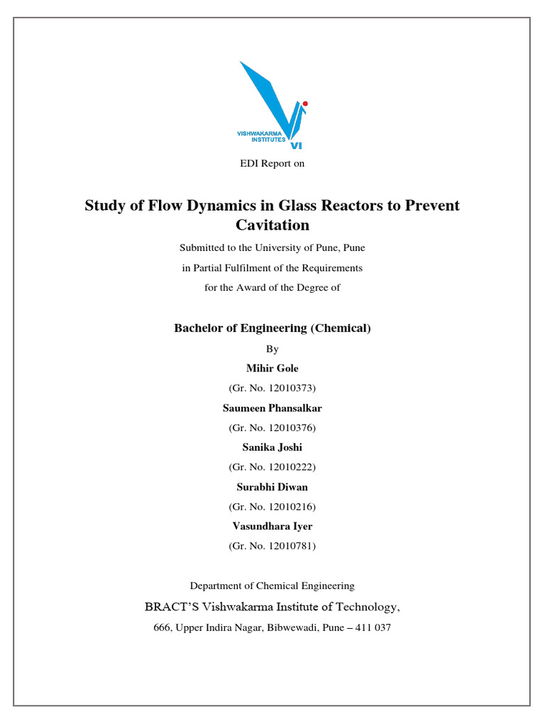 G10 - EDI REPORT (Glass Reactor) | PDF