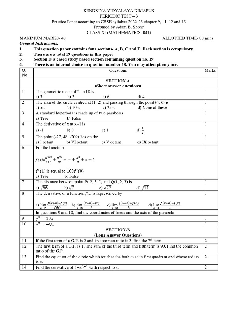 Math pt3 Practice | PDF