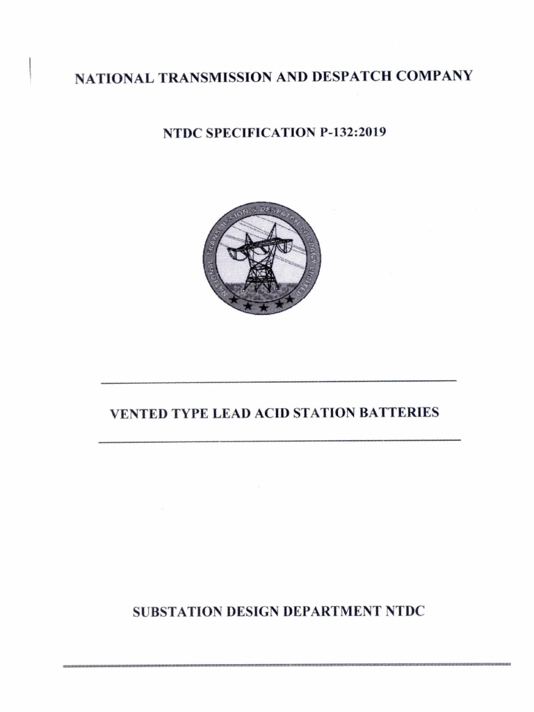 Vented Type Lead Acid Station Batteries | PDF