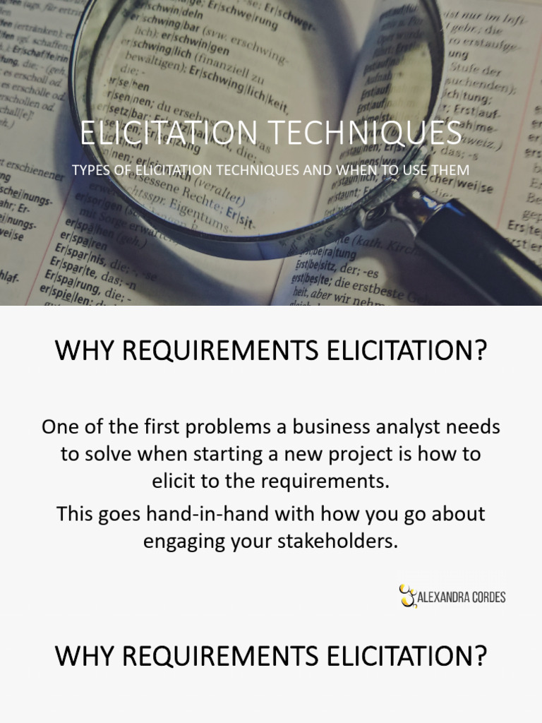 701 Elicitation Techniques | PDF | Business