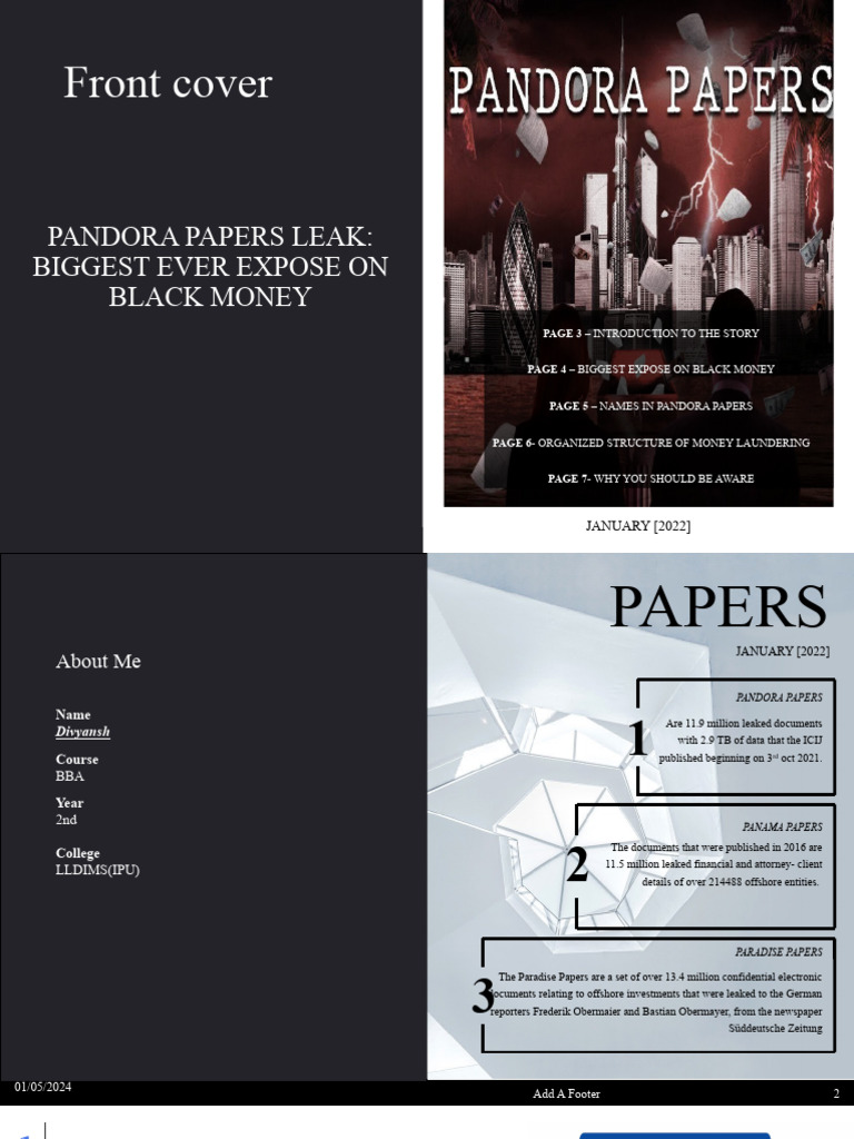 Pandora Paper | PDF | Indian Black Money | Corporations