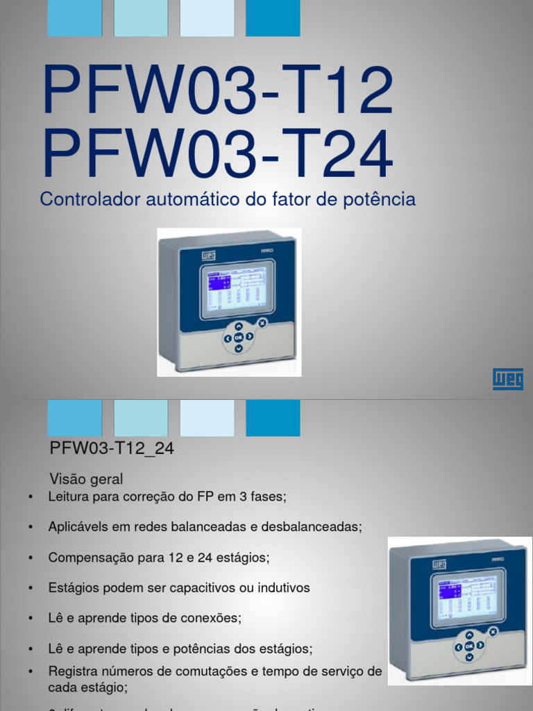 WEG Guia de Configuracao PFW03 T12 24 PT | PDF | Potência (Física) | Energia elétrica