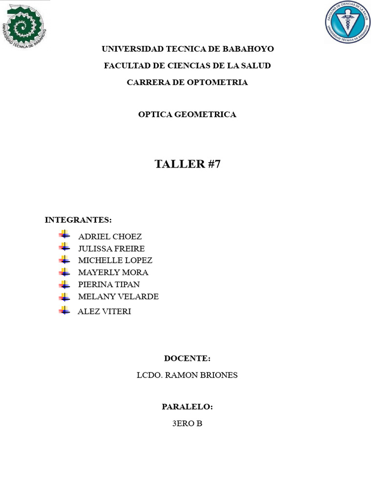 Taller 7 Opt Geo | PDF | Teoría | Método científico