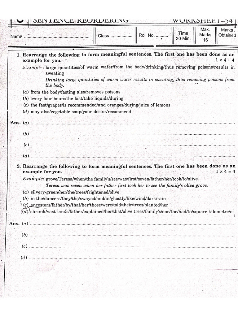 Grammar Worksheet XI ENG S | PDF
