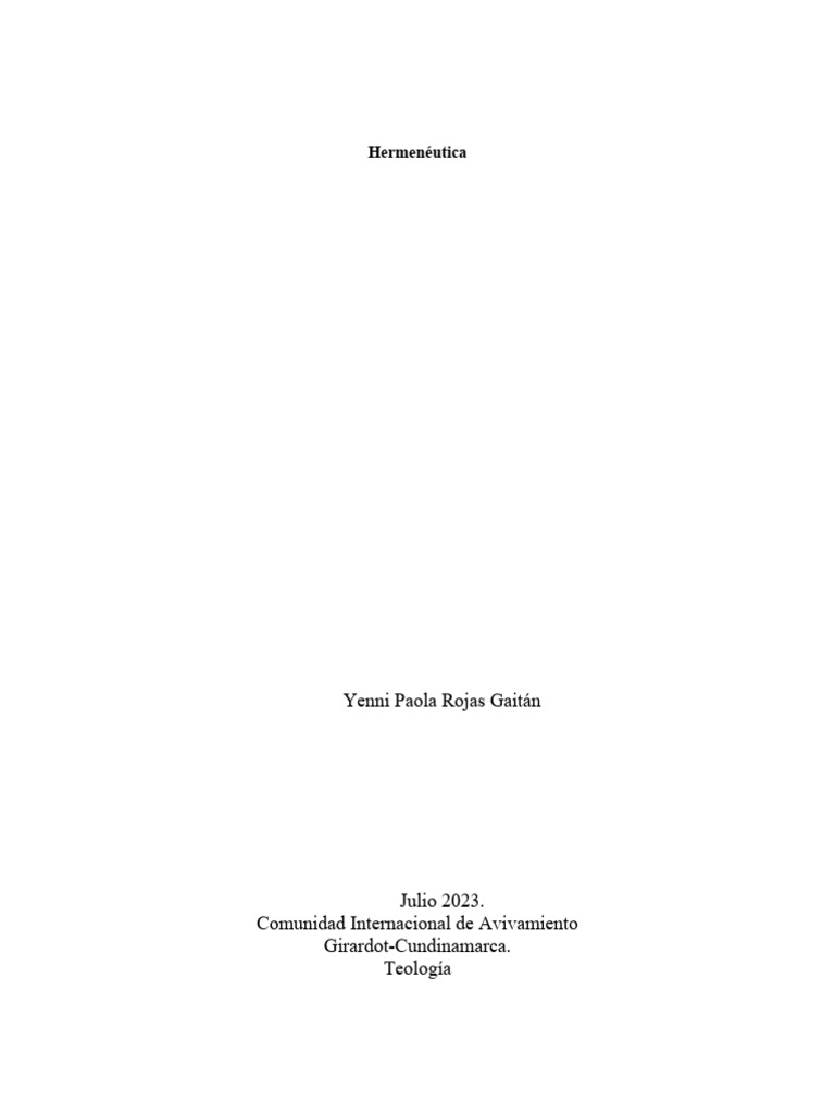 Hermeneutica Yenni | PDF