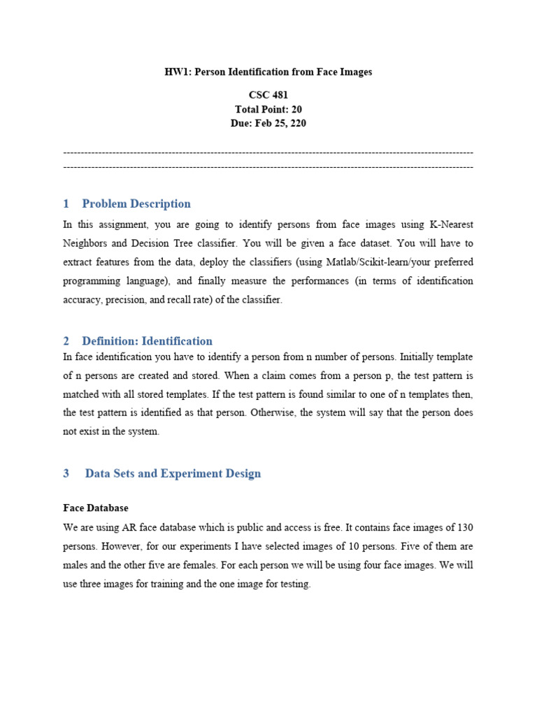 HW1 Question | PDF HW1 Question | PDF