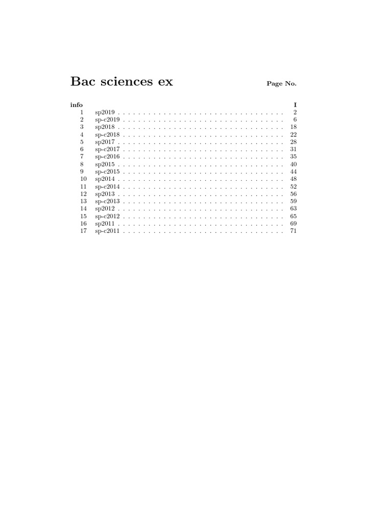 Bac Info | PDF