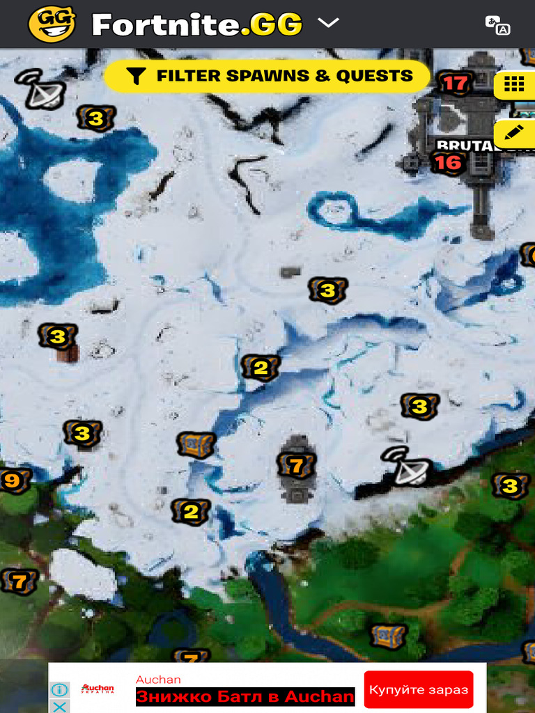 Fortnite Interactive Map - Fortnite - GG | PDF