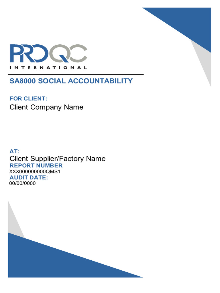 SR 6 SA8000-Social-Accountability-Audit 2021.08.11 EN Global | PDF