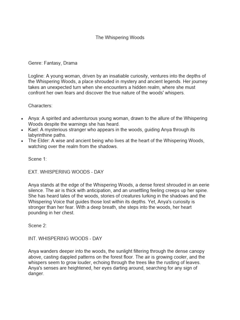 The Mystery of the Whispering Woods | PDF | Poetry